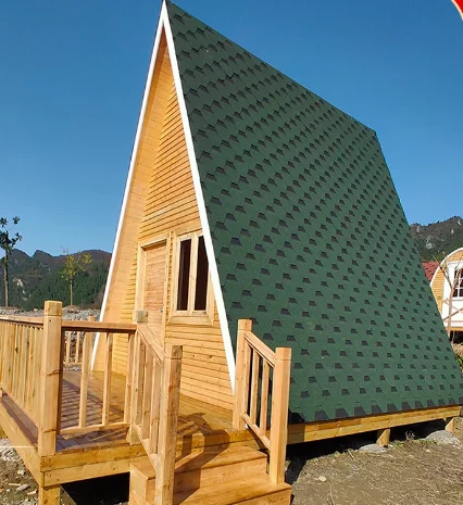 Luxury A-Frame Low-rise Villa Heat-insulated Modular Home Prefab Tiny ...
