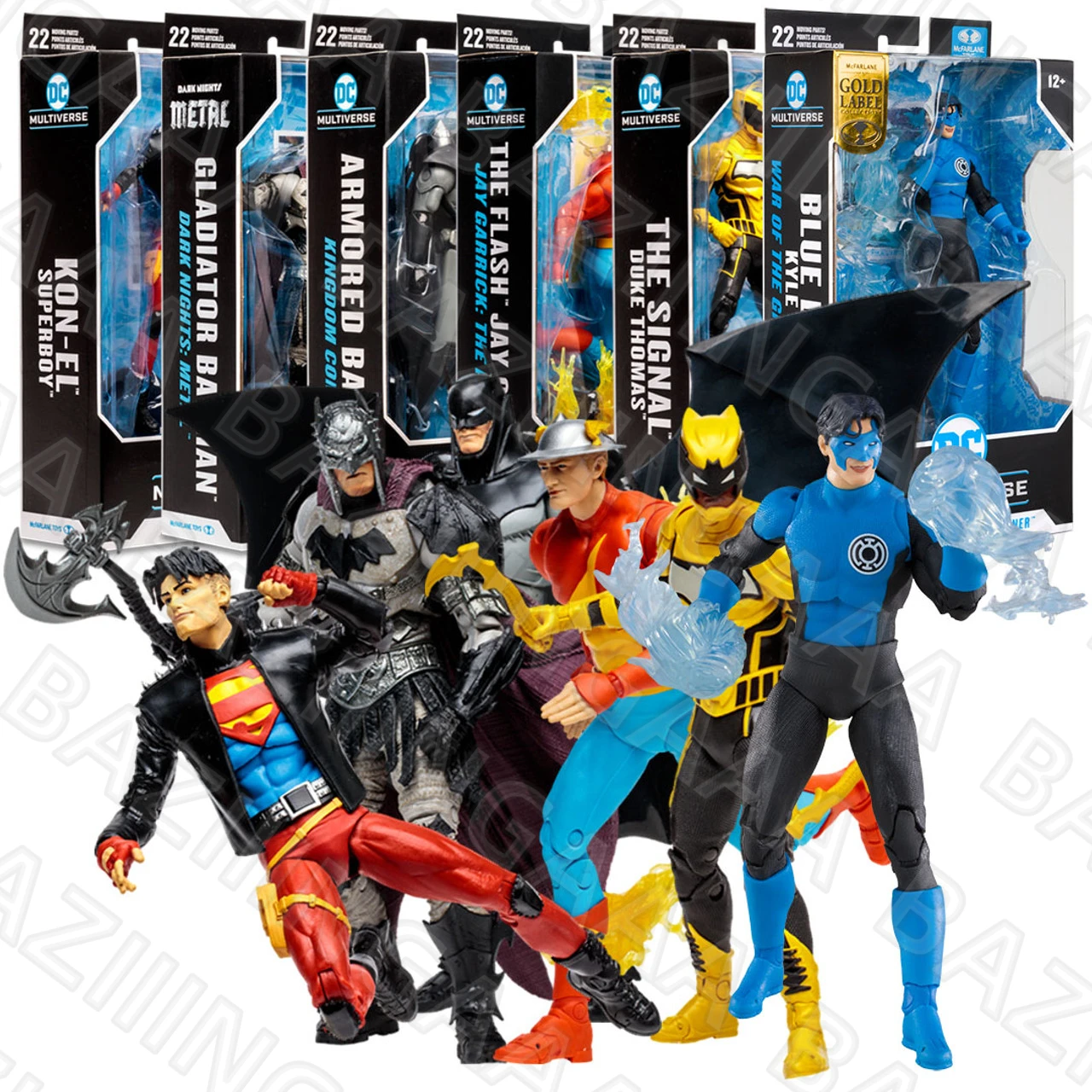 McFarlane juguetes blindados Batman/kon-el Superboy/The Signal/The ...