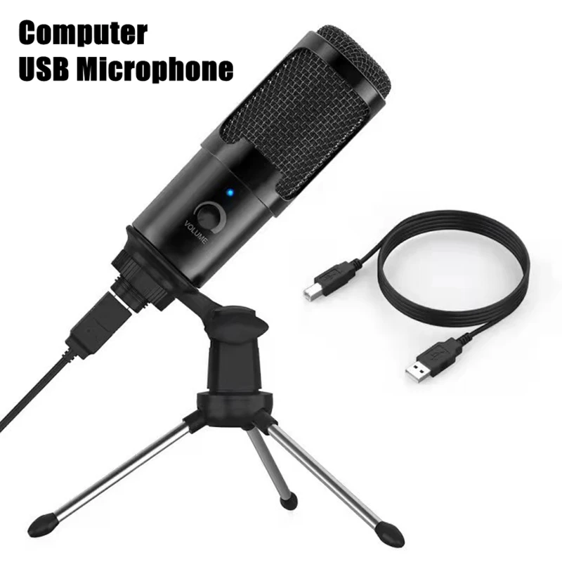 Computador profissional Microfone USB, Multifuncional Singing Game ...