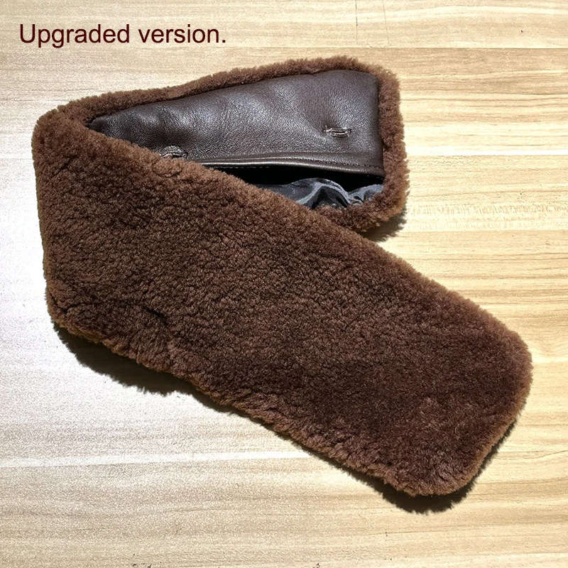 winter G1 Top Gun jacket's accessories Brown black original fur collar ...