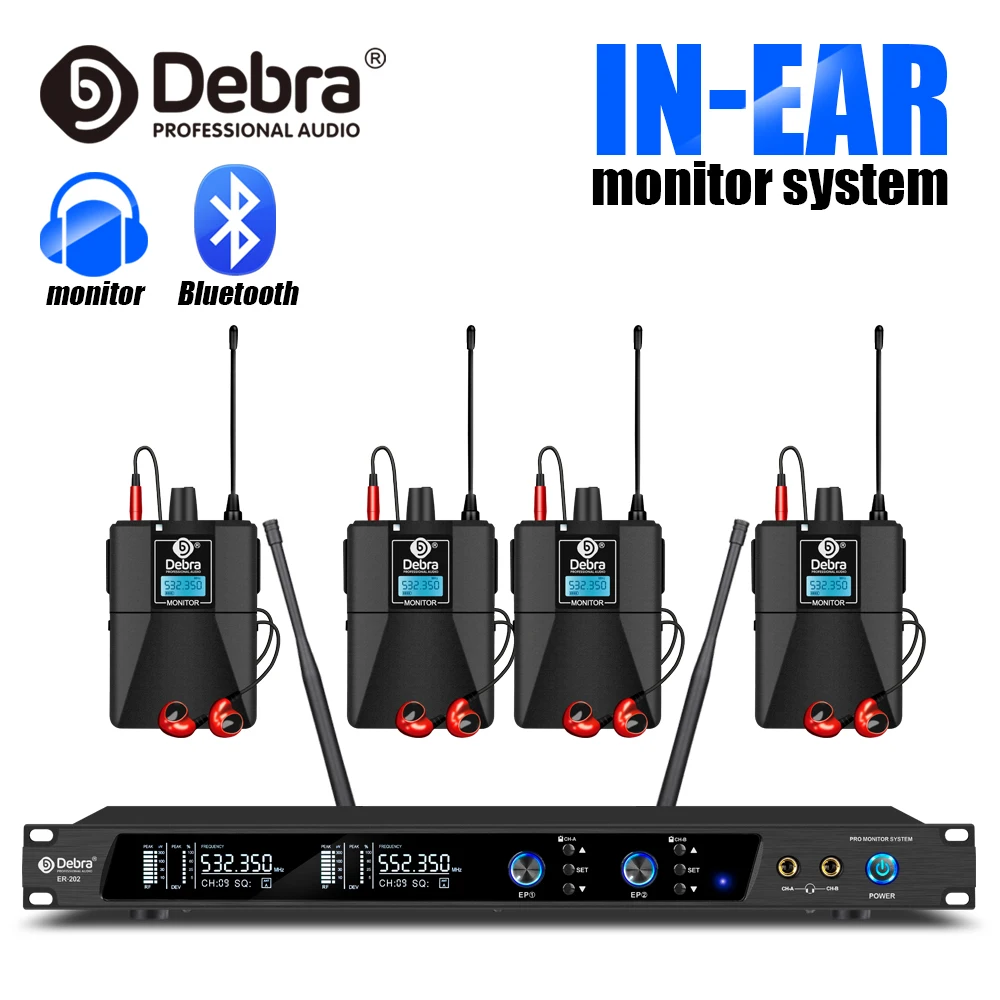 Debra-ER-202-Professional-UHF-Wireless-In-Ear-Monitor-System-Bluetooth ...