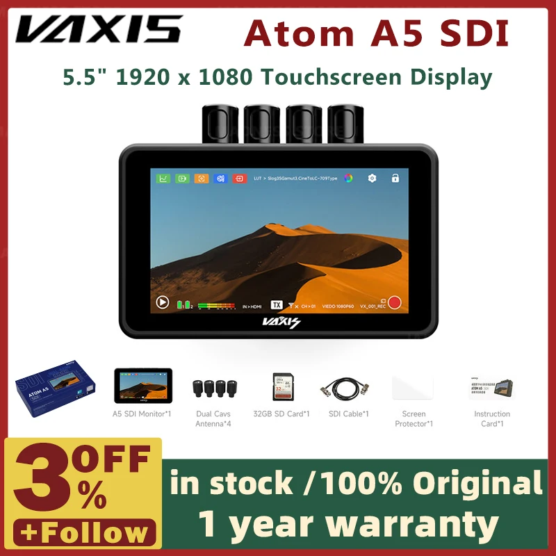 Vaxis-Atom-A5-SDI-5-5-inch-2000-ints-Wireless-Monitor-Touchscreen ...