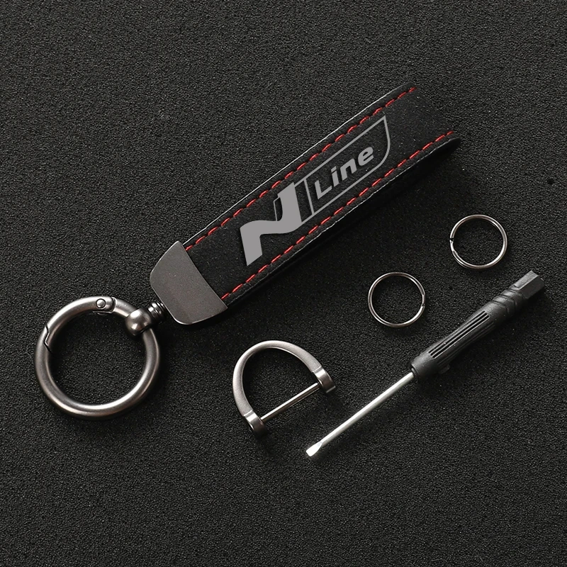 N-Line-Keychain-Suede-Leather-Car-Keychain-For-Hyundai-N-LINE-NLINE-i30 ...