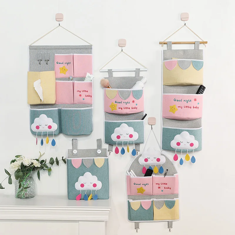 Accroche-sac,Sac de rangement suspendu à la porte murale, sac de ...