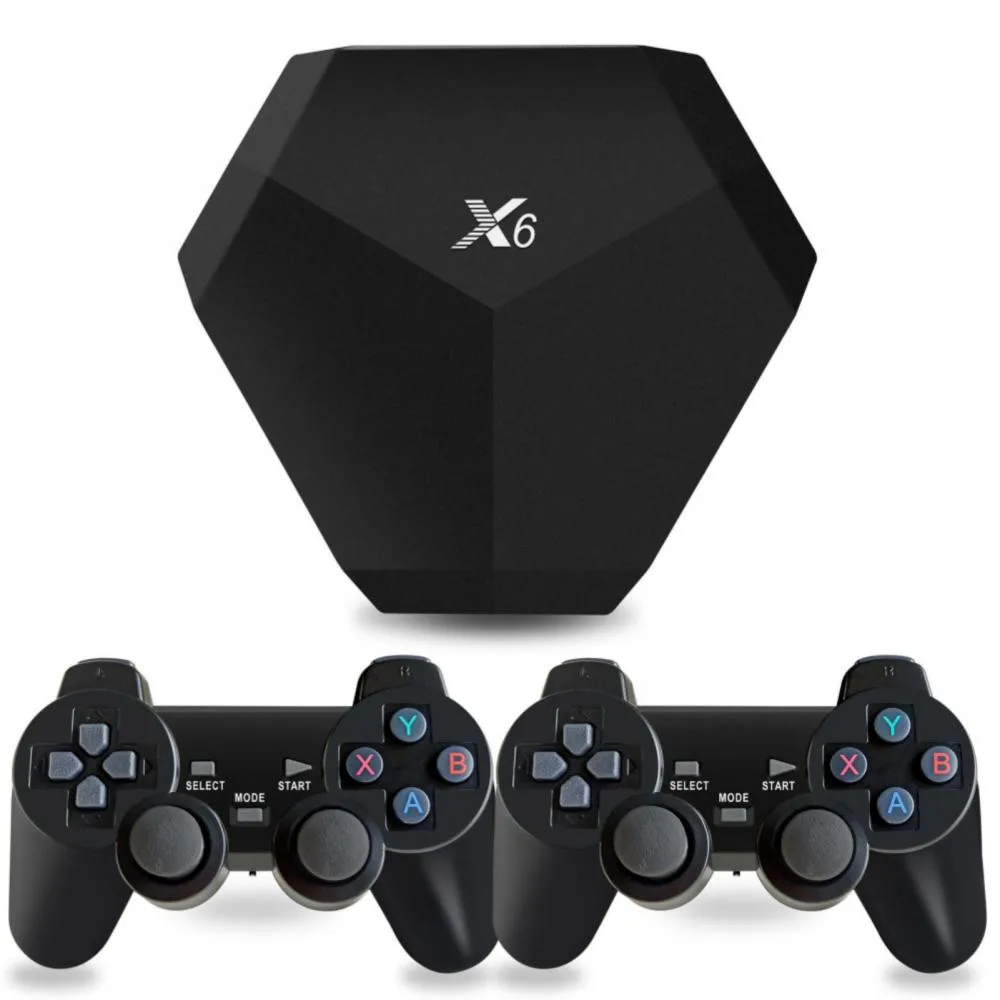 X6-64 Go 15 000 jeux-UE-Console de jeu vidéo X6 4K HD, 15000 +-10000 ...