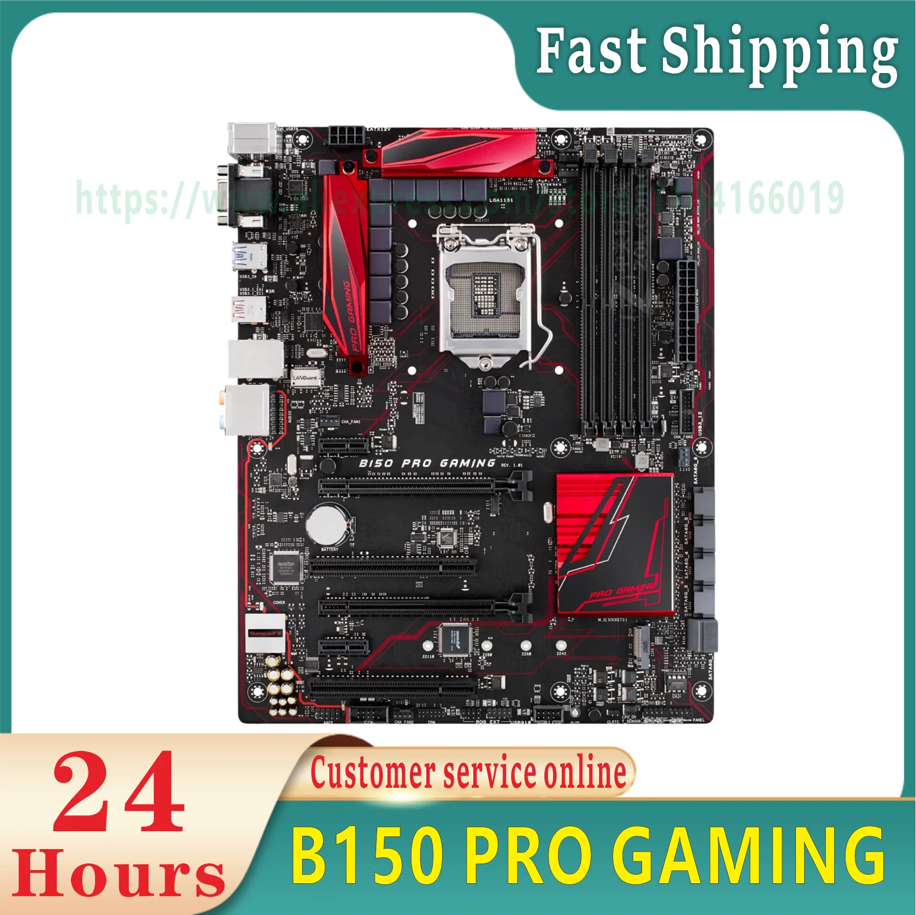 B150 PRO GAMING B150 LGA 1151 4 x slot de memória DDR4 64GB PCI-E 3.0 ...