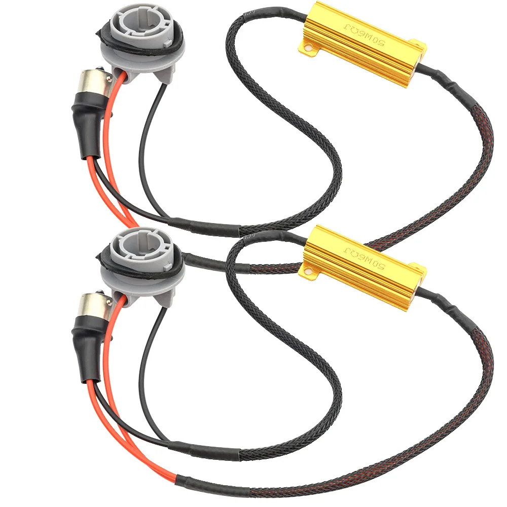 2Pcs-50W-BOW-LED-Warning-Canceller-Decoder-Car-Lights-OCB-Load-Resistor ...