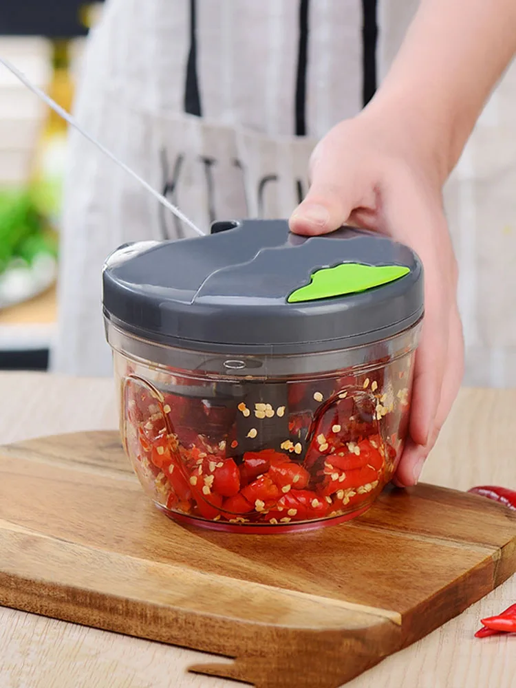 Vegetable Chopper Manual Hand Pull String Vegetable Slicer Onions ...