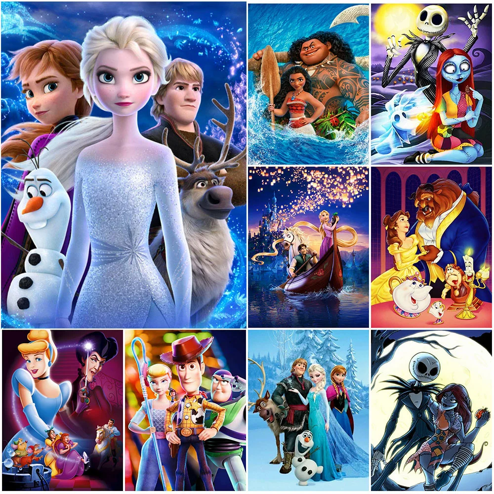 Disney-5D-Pintura-De-Diamante-Lilo-Stitch-Desenhos-Animados-De-Mosaico ...