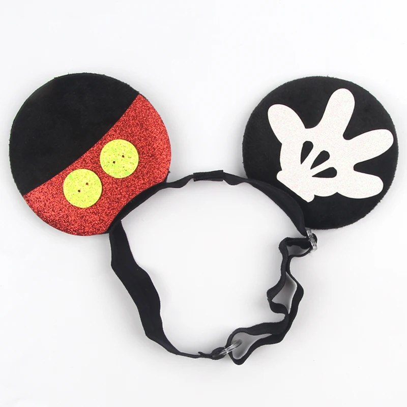 Boys-Mickey-Mouse-Adjustable-Headband-Men-Disney-Ear-Nylon-Elastic ...