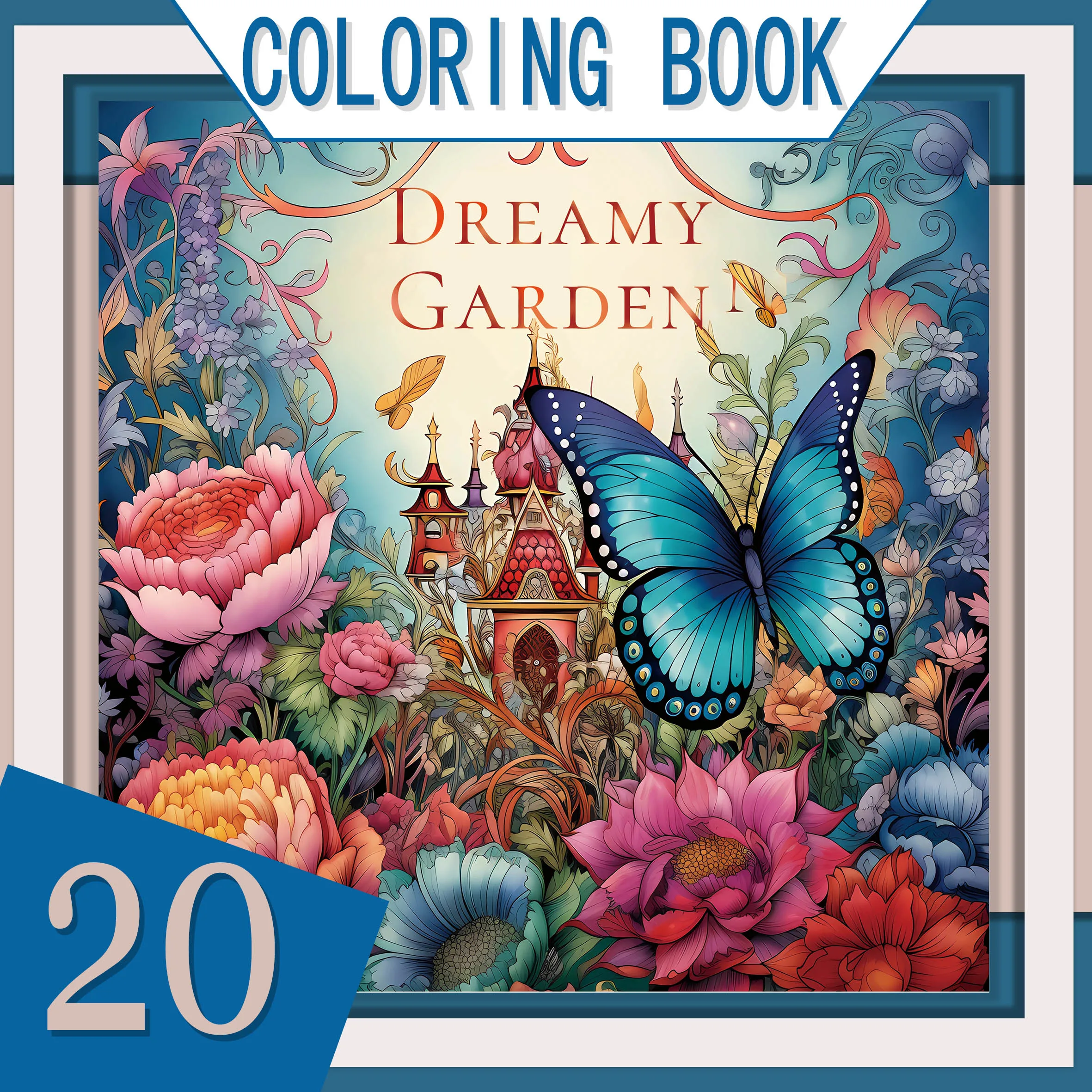 Dreamy Garden Adult Coloring Book: Enchanting Scenes for Relaxation and ...