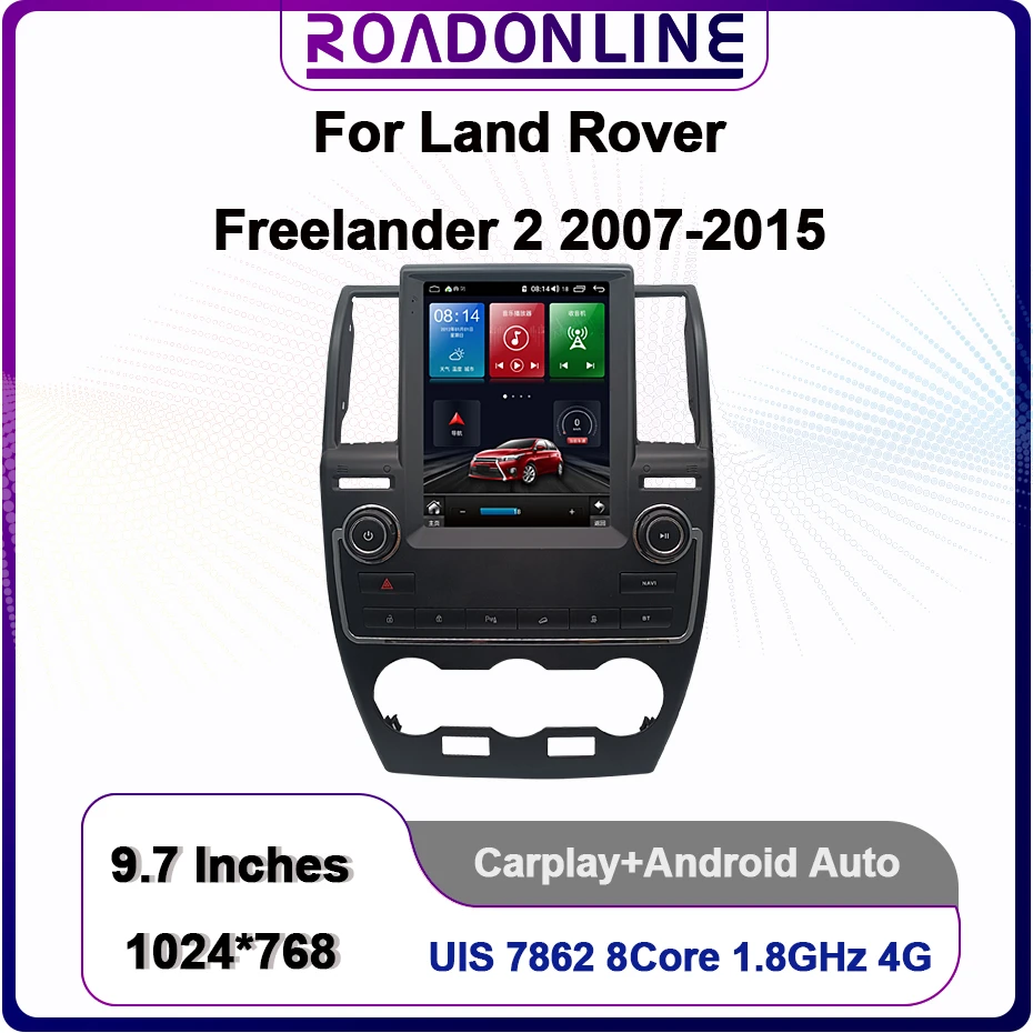 For Land Rover Freelander 2 2007-2015 6g+128g Smart Car Multimedia ...