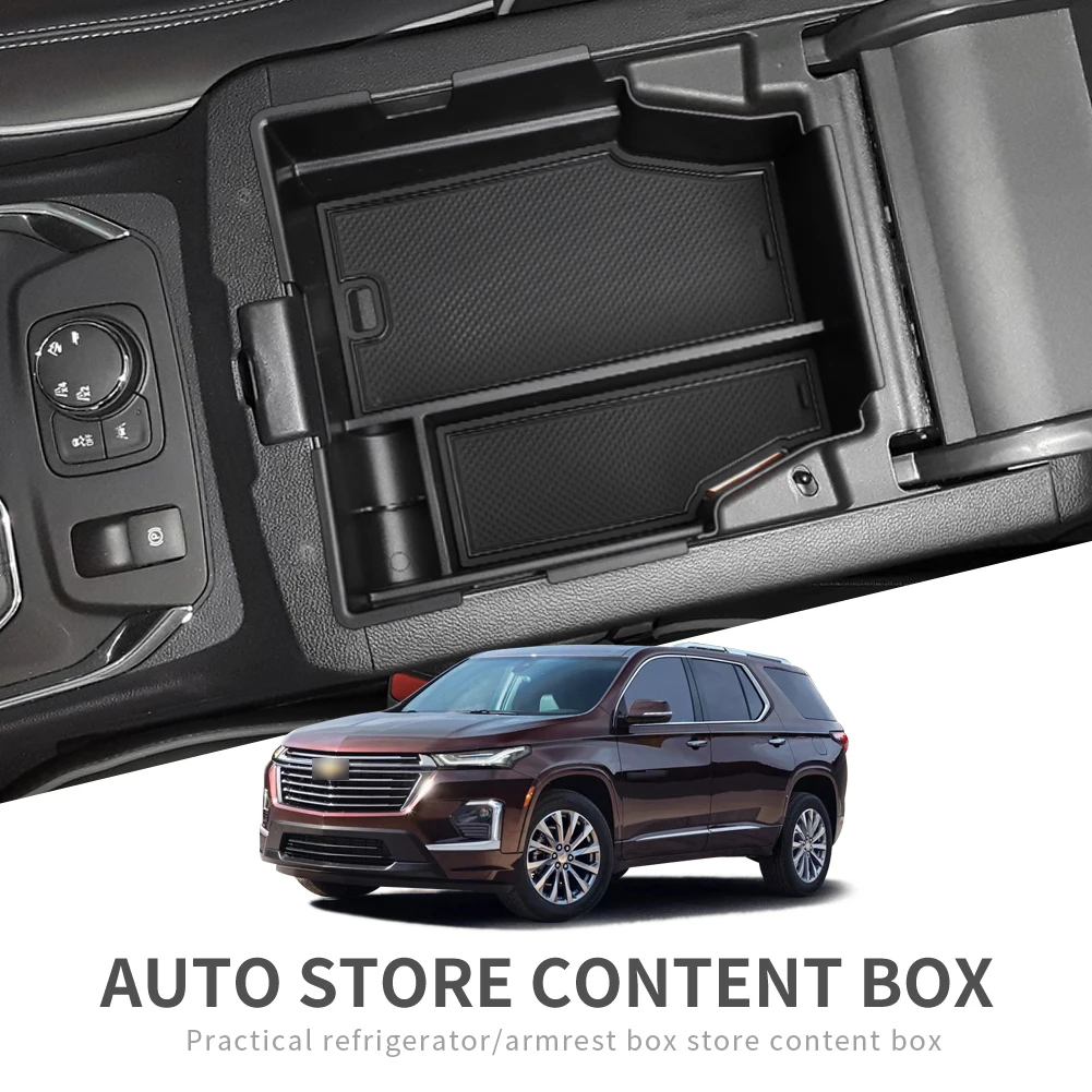 for-Chevrolet-Traverse-2018-2023-Center-Console-Armrest-Storage-Box-Car ...