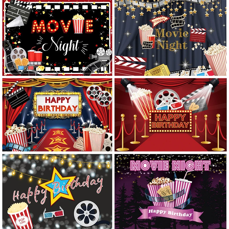 Cinema-Background-for-Photography-Hollywood-Movie-Night-Theme-Photo ...