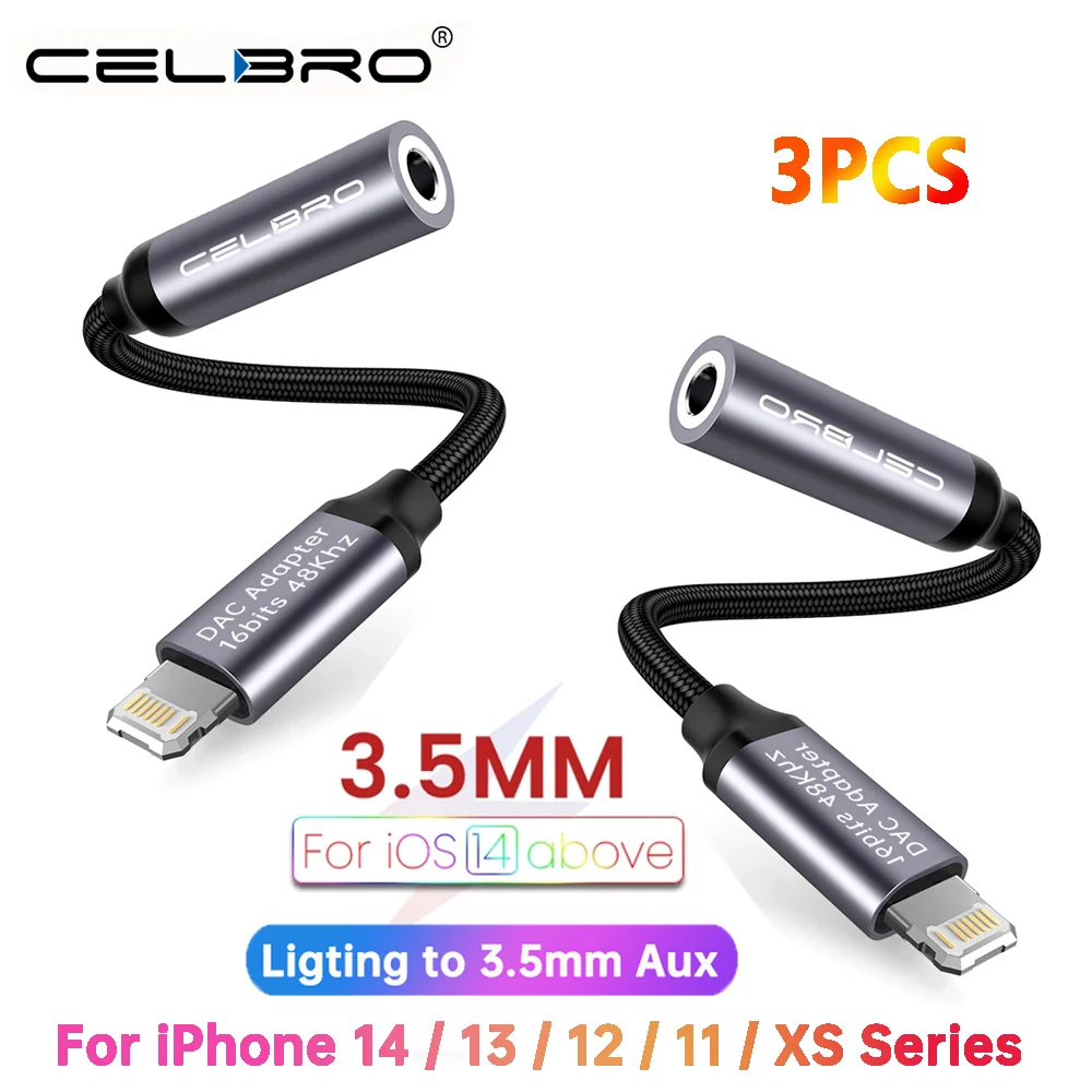 For-Iphone-Headset-Adapter-3-5-MM-Lightning-Cat-L-To-3-5mm-Jack-Aux ...