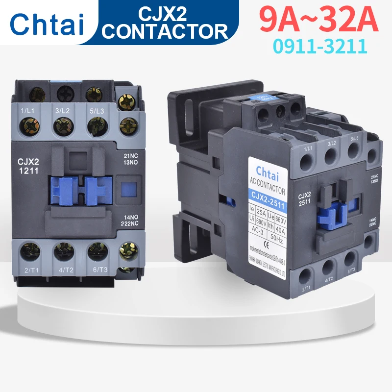 Contactor-de-CA-CJX2-0911-1211-1811-2511-3211-normalmente-abierto-normalmente-cerrado-220v-trif ...