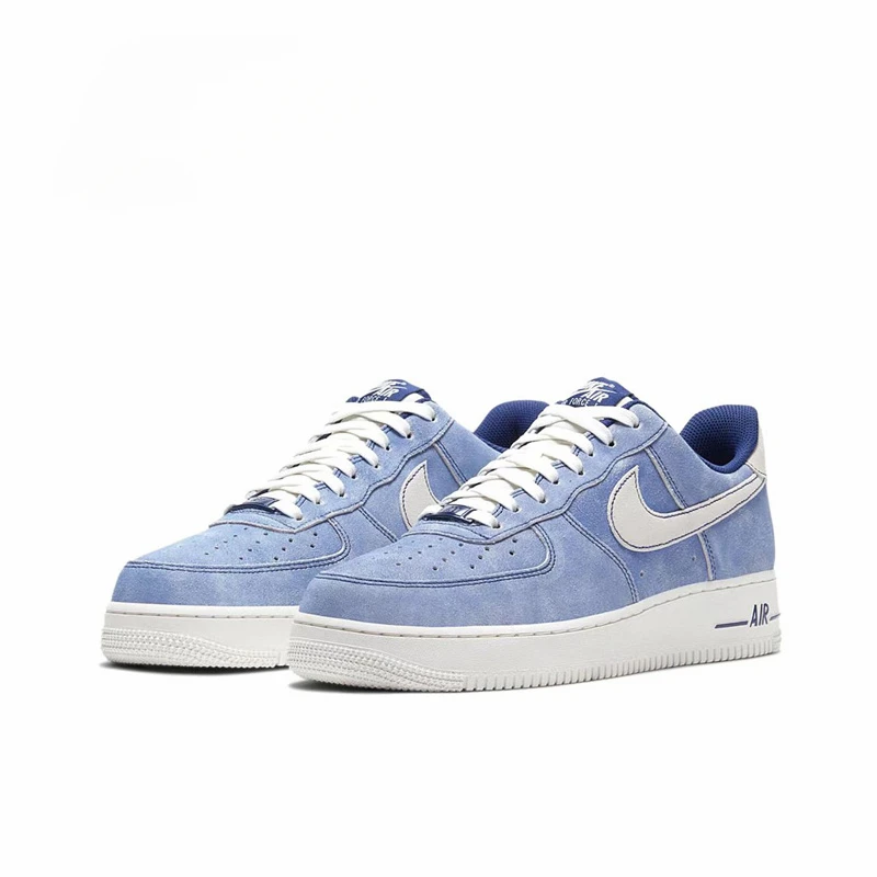 Nike-Air-Force-1-Low-Dusty-Blue-Suede-Af1-Men-Women-Casual-Sneakers ...