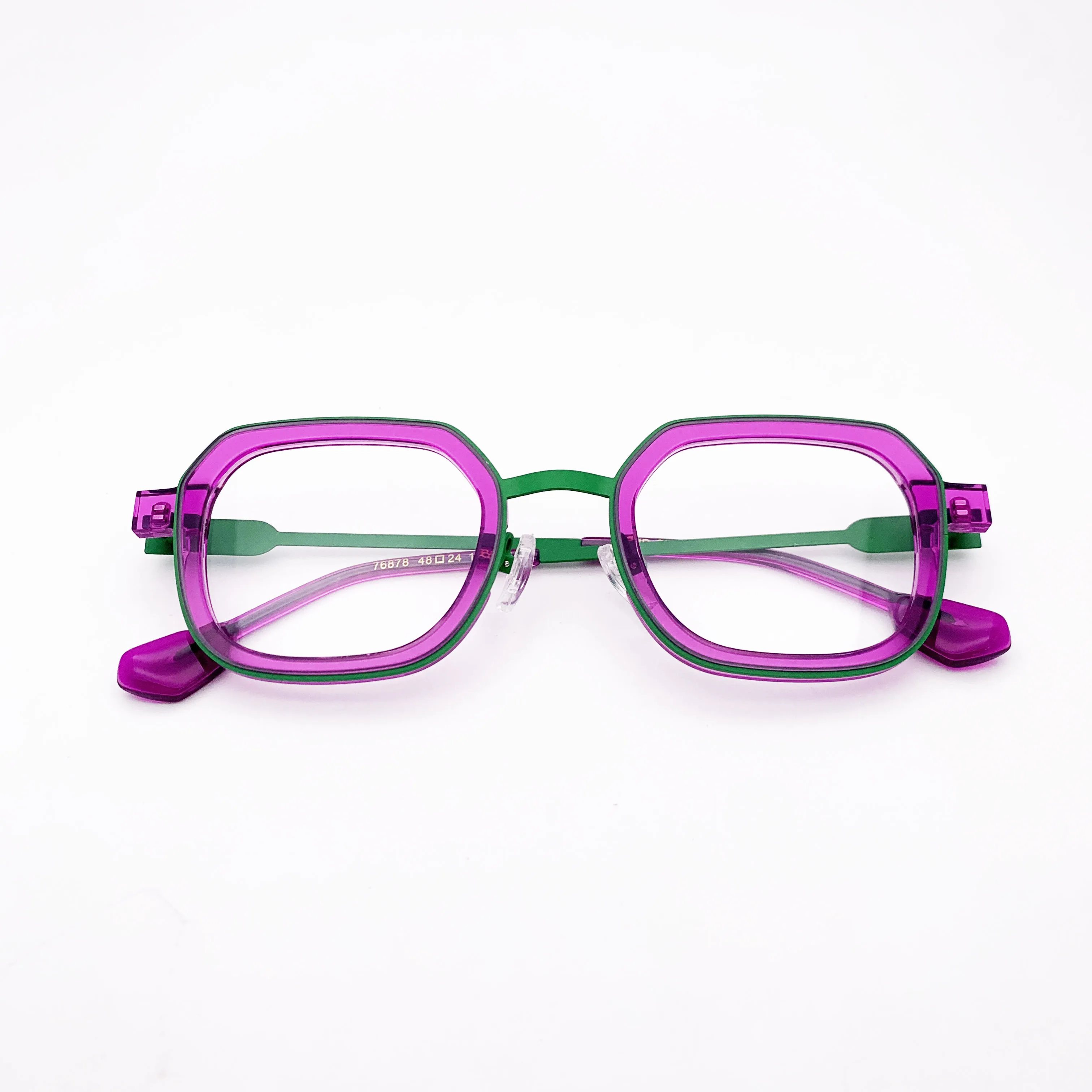 Fancy-Colorful-Vintage-Metal-with-Aceate-Square-Shape-Optical-Glasses ...