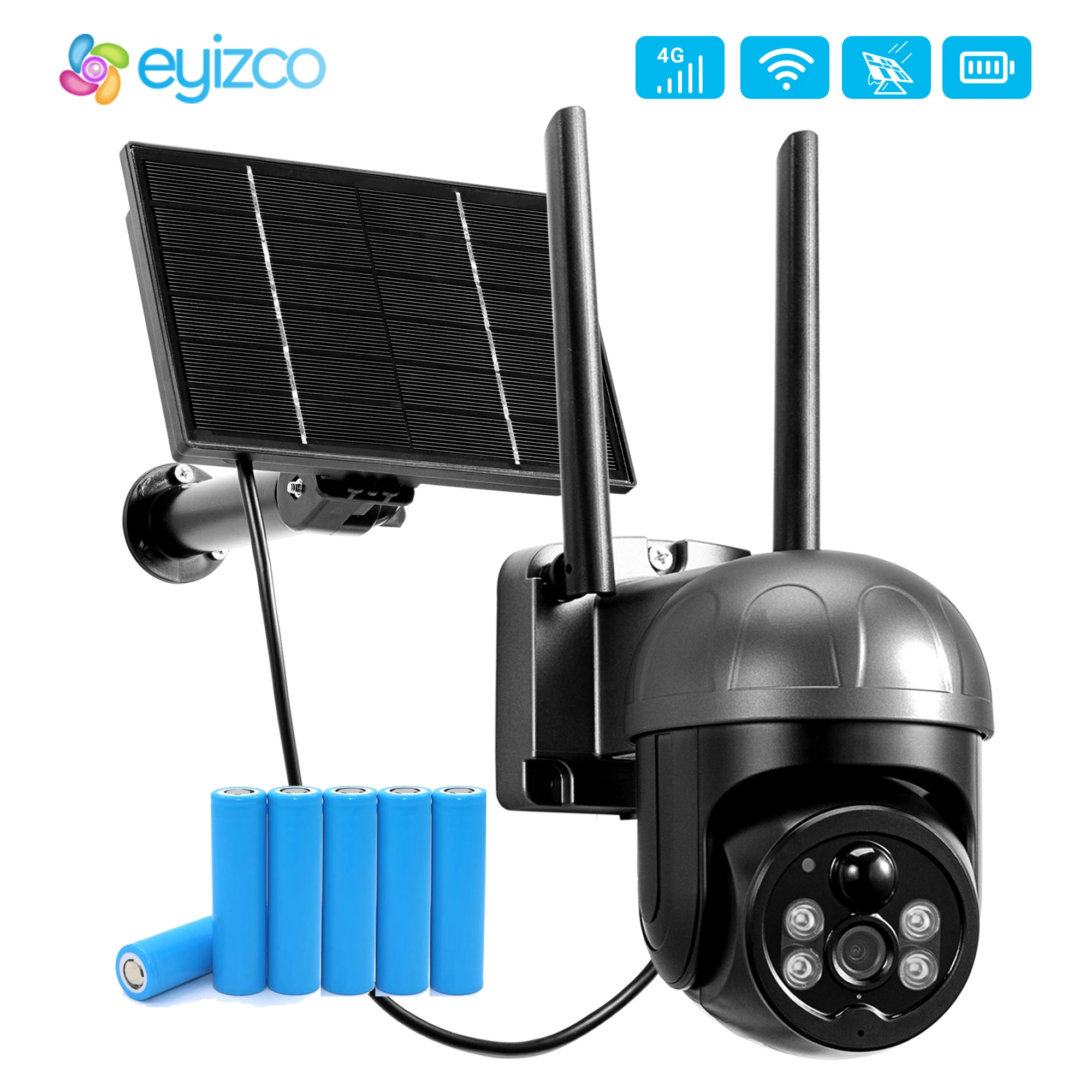 1080P 4G Sim Card Camera Outdoor Battery Solar Powered GSM Home ...