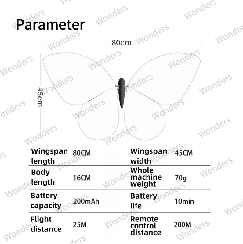 Bionic Butterfly Remote Control Aircraft Simulating Butterfly Flight ...