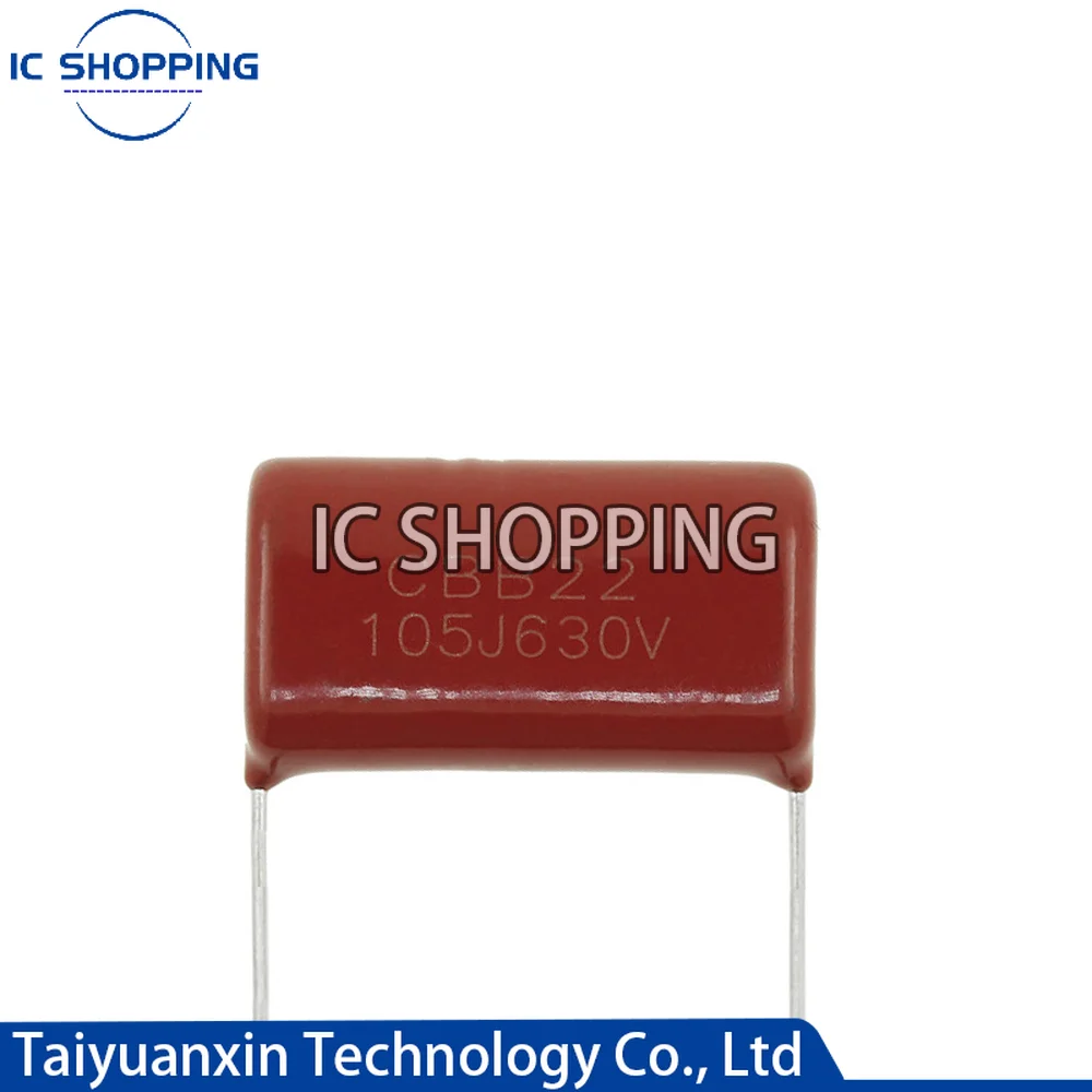10PCS-CBB22-Polyester-Film-Capacitor-630V105J-630V-105J-1UF-1000NF ...