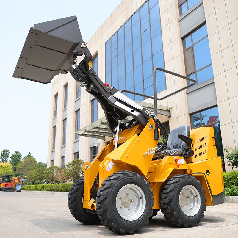 4x4-Wheel-Drive-New-Walk-Track-Hydraulic-Mini-Skid-Steer-Loader-Garden ...