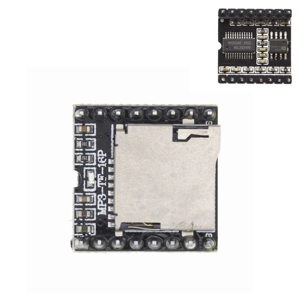 Modul Pemutar MP3 Mini Kartu TF U Disk Mini MP3 DF Player Audio Papan ...
