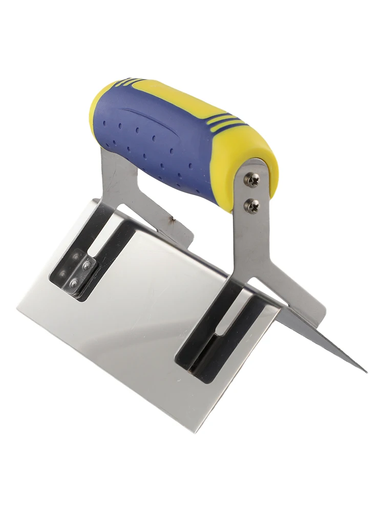 Stainless-Steel-Concrete-Hand-Edger-Groover-Tools-Corner-Trowel ...