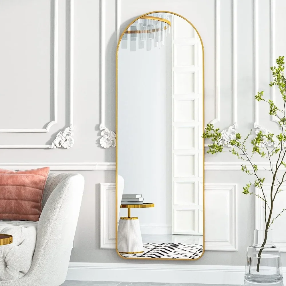 Gold-Full-Length-Mirror-Large-Mirror-Full-Body-With-Lights-MirrorsFloor ...
