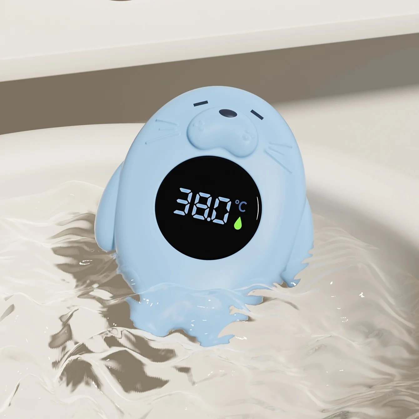 Bath Thermometer - Floating Safety Bathtub Temperature Gauge with Auto ...