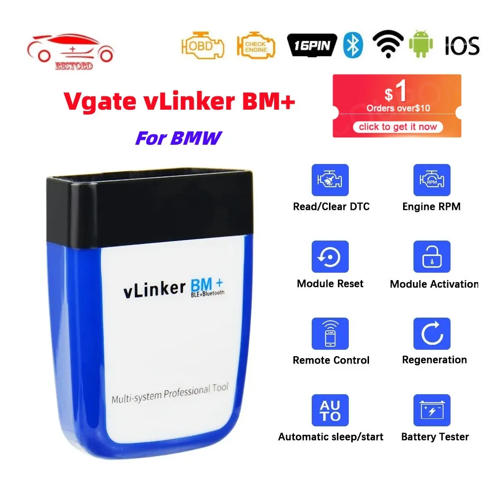 Vgate-vLinker-BM-ELM327-For-BMW-Scanner-wifi-Bluetooth-4-0-OBD2-OBD-2 ...