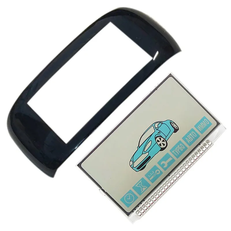 2PCS-LCD-Display-Screen-With-Metal-Foot-Keychain-Case-Key-Shell-Glass ...