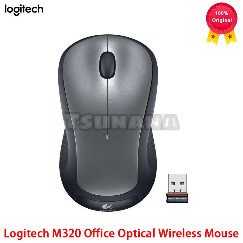 Logitech ratón óptico inalámbrico M320 para oficina, dispositivo de 2,4 ...