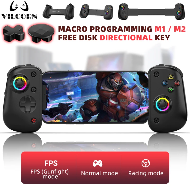 D8Pro-Tablet-RGB-Gaming-Controller-FPS-Mobile-Gamepad-For-Android-IOS ...