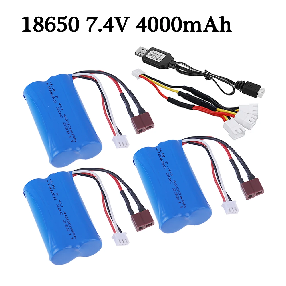 RC-Truck-Battery-18650-7-4V-4000mAh-Li-ion-Battery-2S-for-SCY-16101-SCY ...
