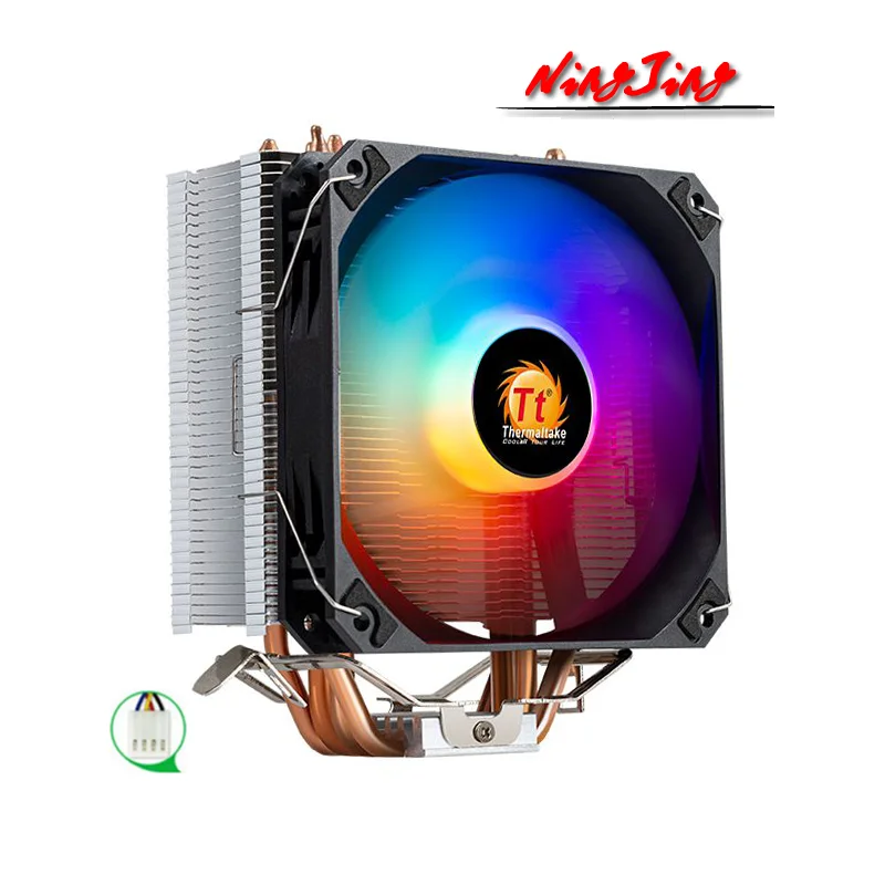 Thermaltake ventilador de CPU TT AMD, Enfriador de tubo de calor RGB de 3 pines y 4 pines ...