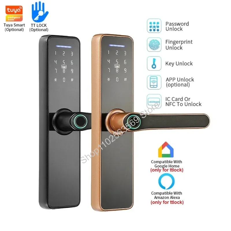 Tuya-Smart-Lock-TTlock-Electronic-Lock-Indoor-Wooden-Door-Fingerprint ...