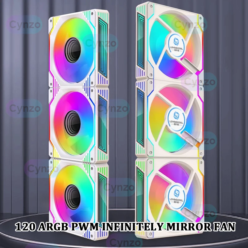 Computador-Cooling-Fan-Case-Infinitamente-Espelho-Aura-Sync-Forward-and ...