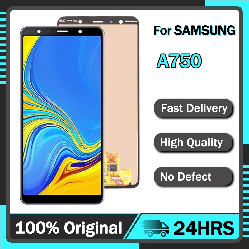 Original A750 LCD For Samsung Galaxy A7 2018 LCD SM A750F A750F A750 ...