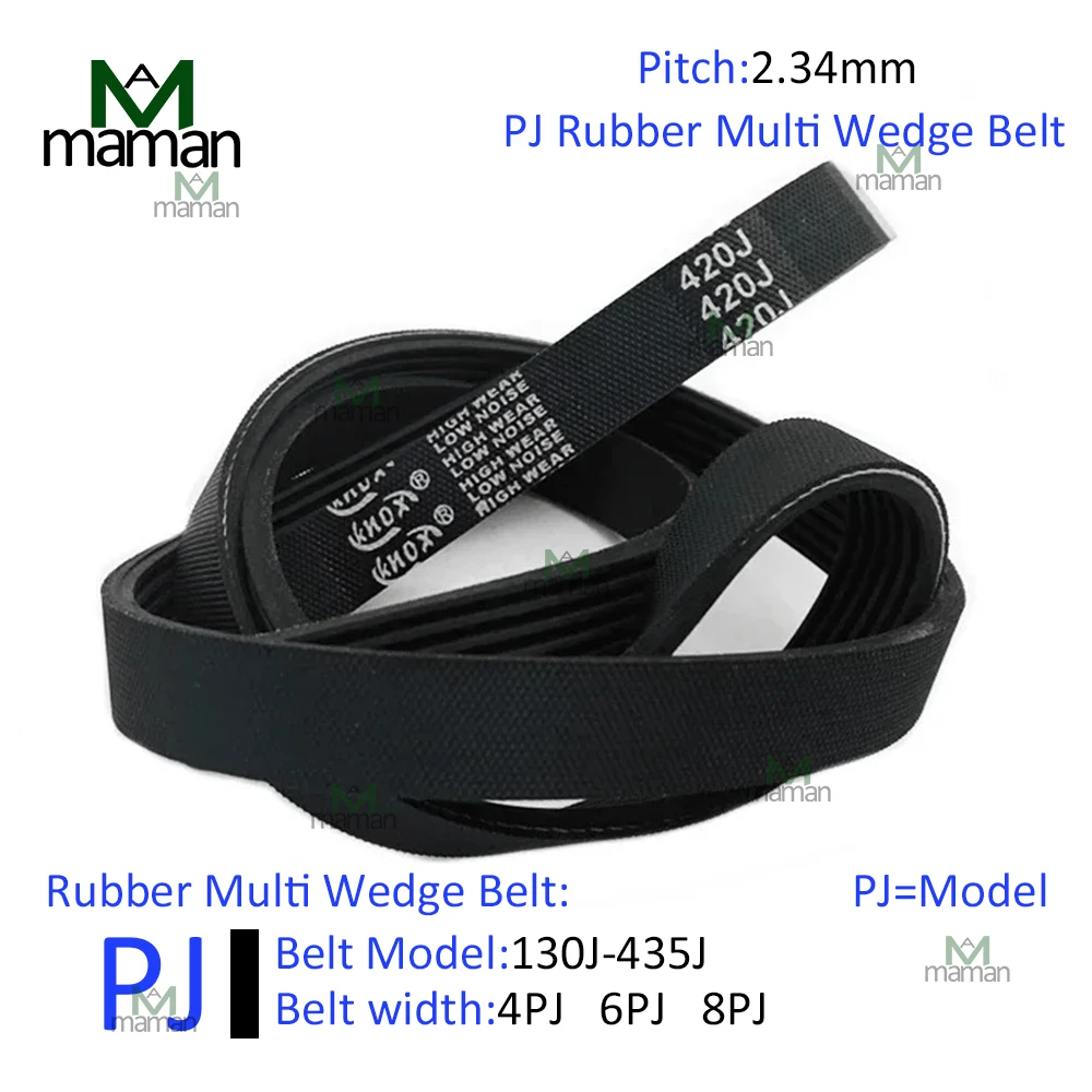 Rubber-Multi-Wedge-PJ-Type-Multi-Groove-Belt-Models-PJ130-PJ435-Multi ...