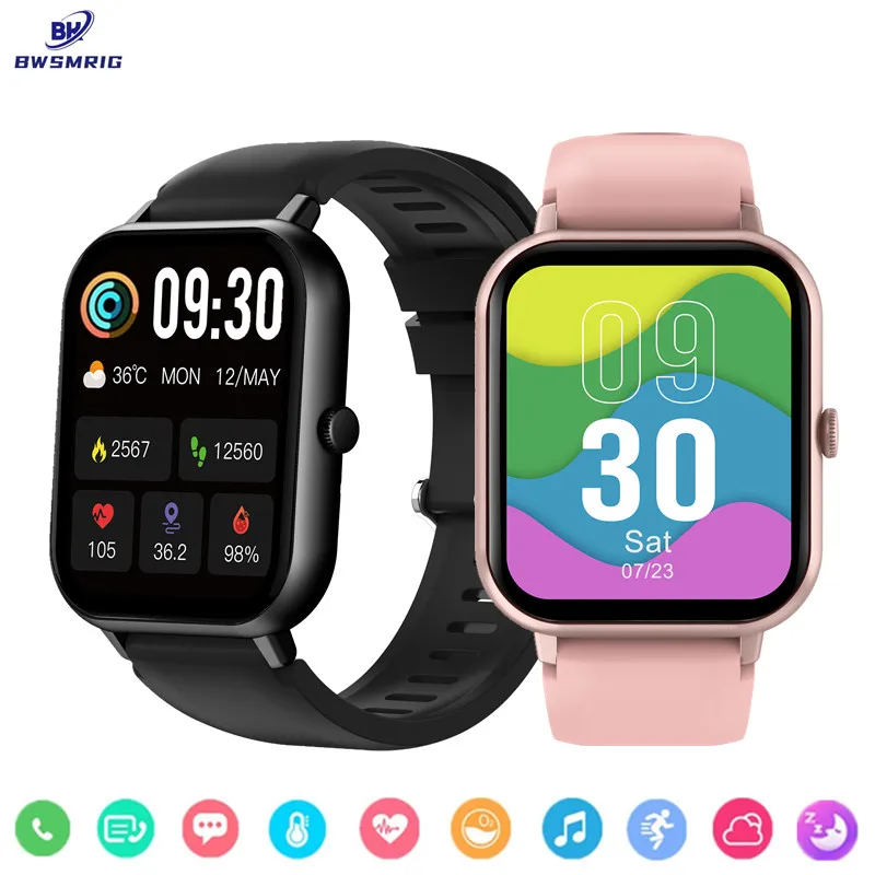 BWSMRIG-New-Smart-Watch-Men-and-Women-Fitness-Sports-Watch-Real-Pedometer-Full-Touch-Screen ...