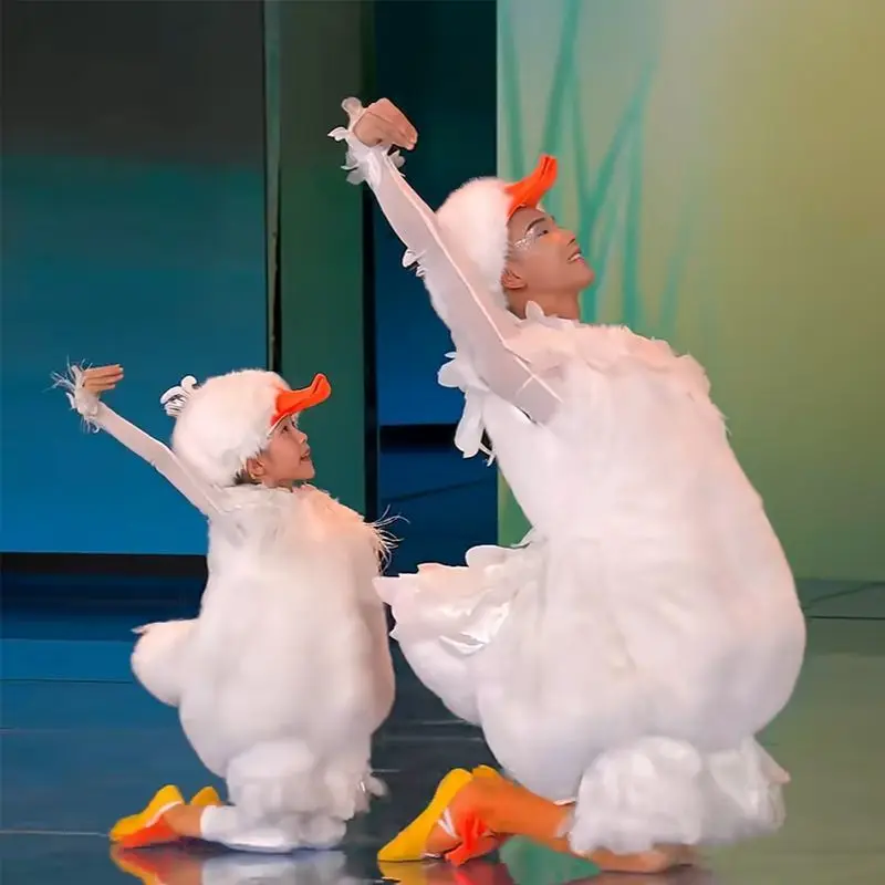 Cartoon-Duck-Costumes-For-Kids-Duck-And-Goose-Dance-Party-Soft-Animal ...