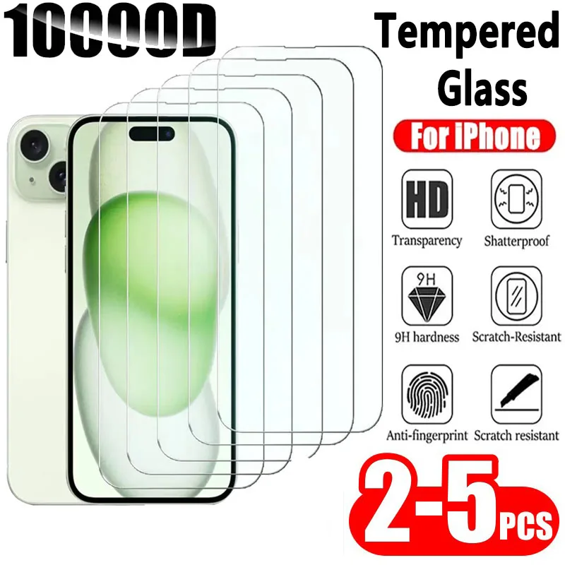2-5Pcs-Tempered-Glass-for-IPhone-15-14-13-12-11-Pro-Max-Screen ...