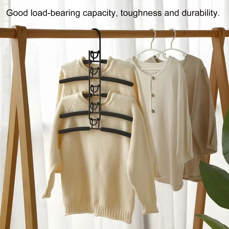 5-Layer Detachable Multi-Layer Clothes Hanger Anti-Slip And Traceless ...