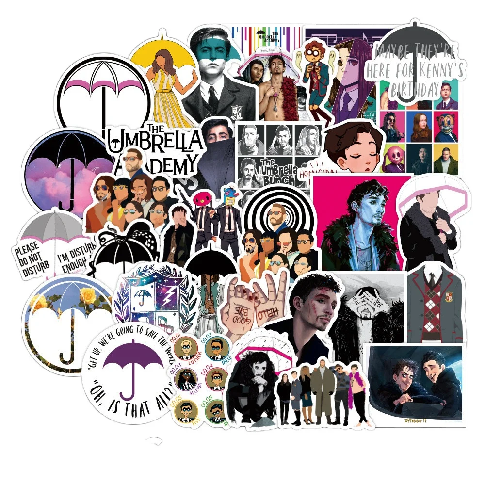 50pcs-The-Umbrella-Academy-American-Personality-Stickers-Graffiti ...