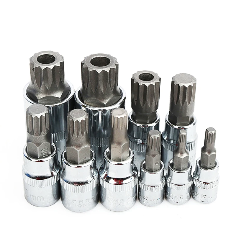 ATD Tools Socket Set ATD Tools 10-Piece - M4 To M18 Sizes Triple Square ...