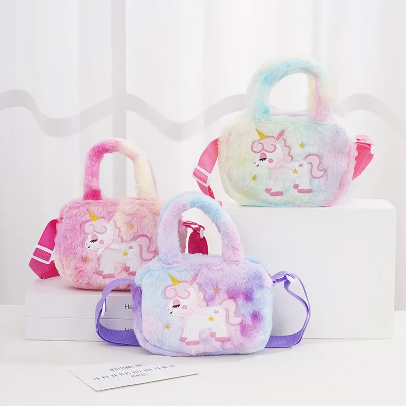 Square-cartoon-plush-shoulder-bag-My-Little-Pony-tie-dye-cute-small ...