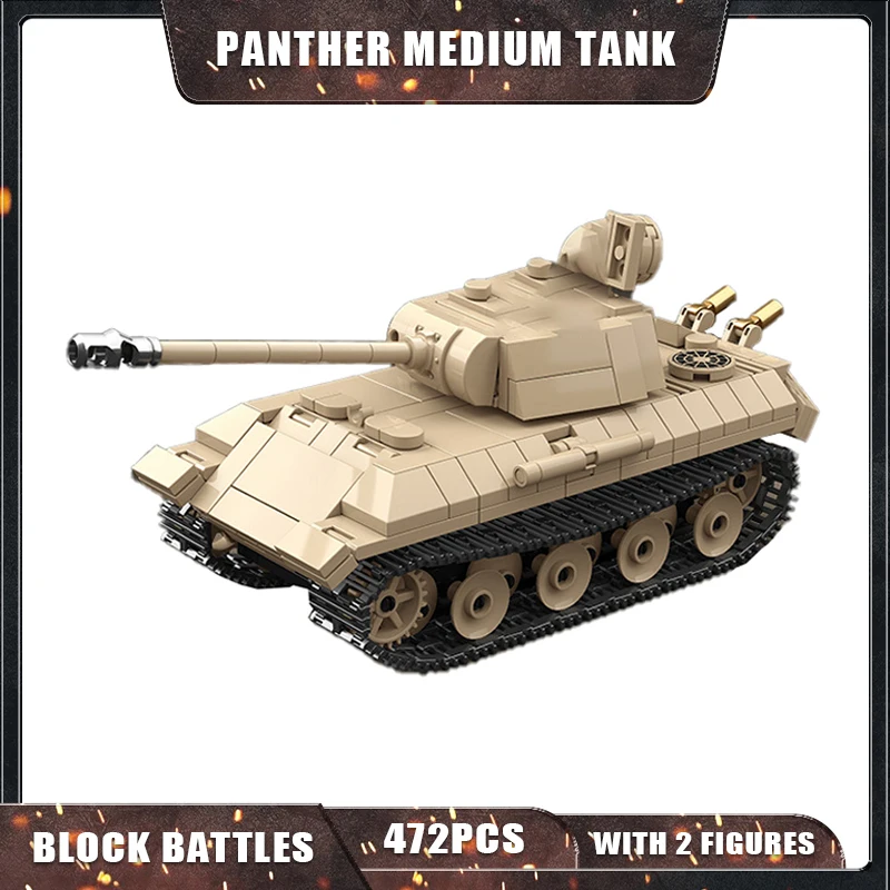 472PCS-WW2-Tank-Building-Block-Plastic-Panzer-Sd-Kfz-171-Models-Kit ...