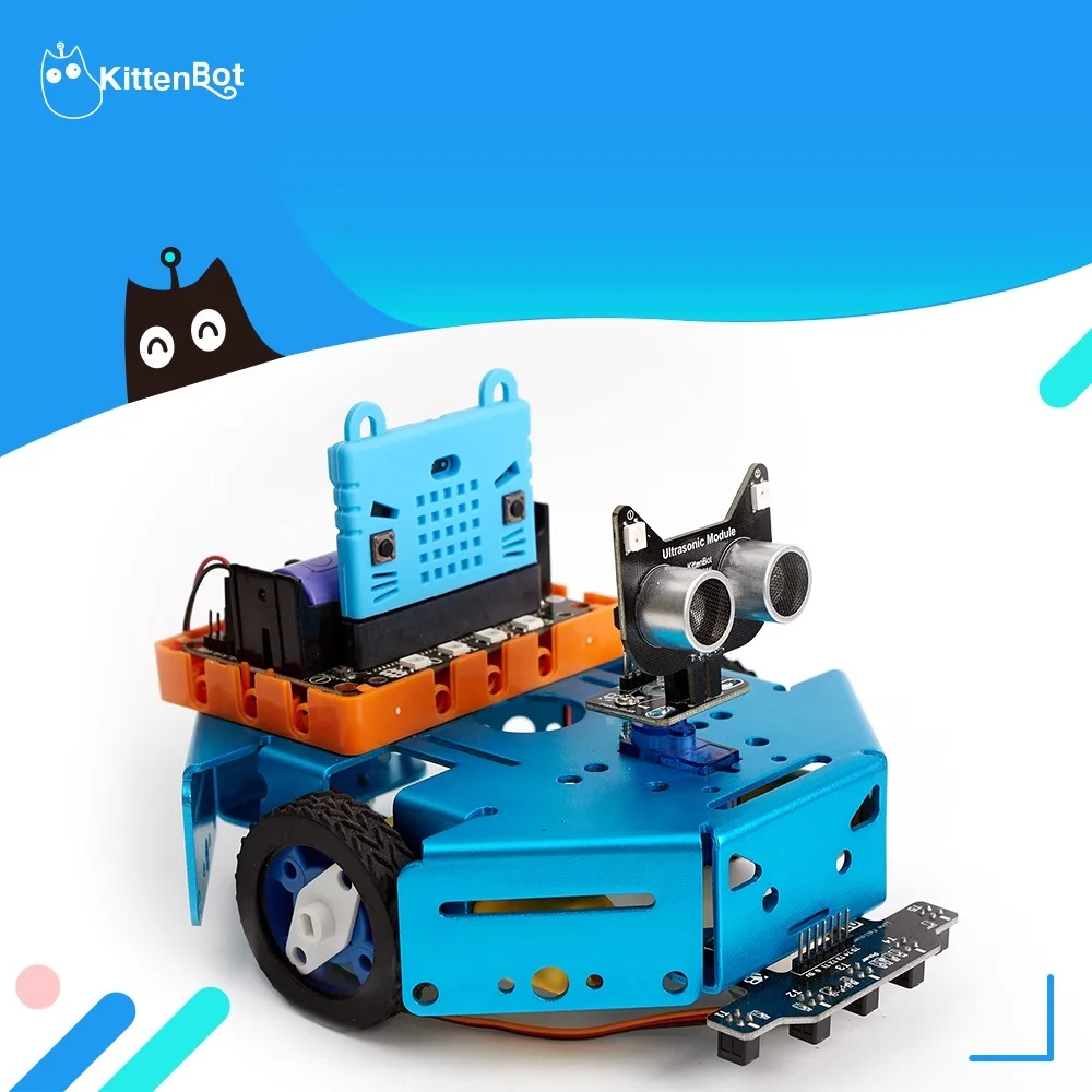 Kittenbot-Microbit-Line-Following-and-Avoidance-Robot-Kit-Robotbit-Coding-Car-for-Makecode ...