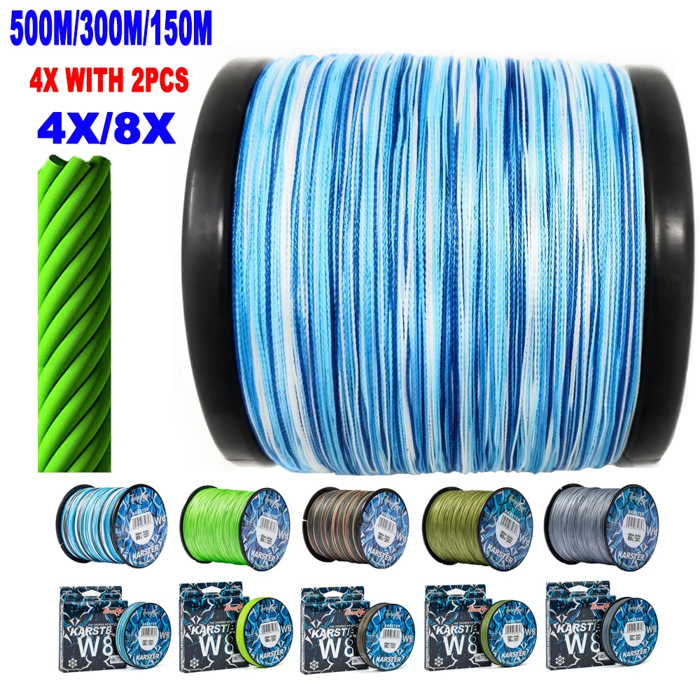 8 Strands Braided Fishing Line 500M Braided Fishing Line 8x Abrasion ...